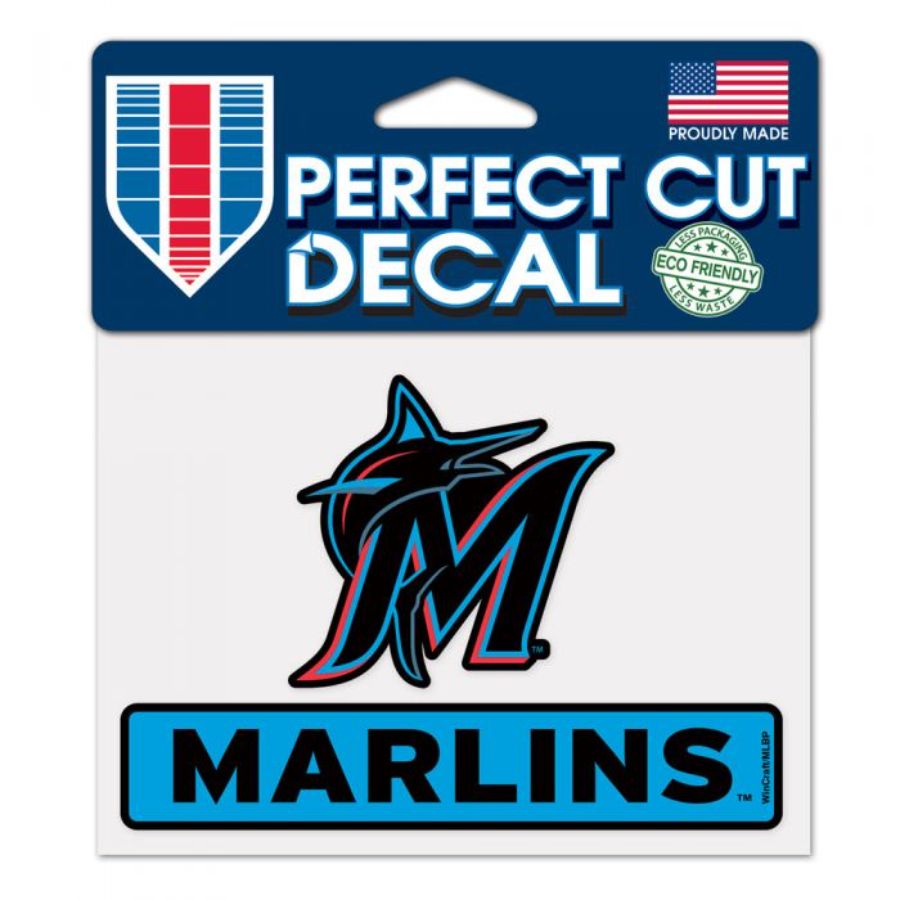 Miami Marlins - 4x5 Die Cut Decal at Sticker Shoppe