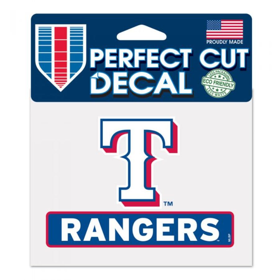 Texas Rangers - 4x5 Die Cut Decal at Sticker Shoppe