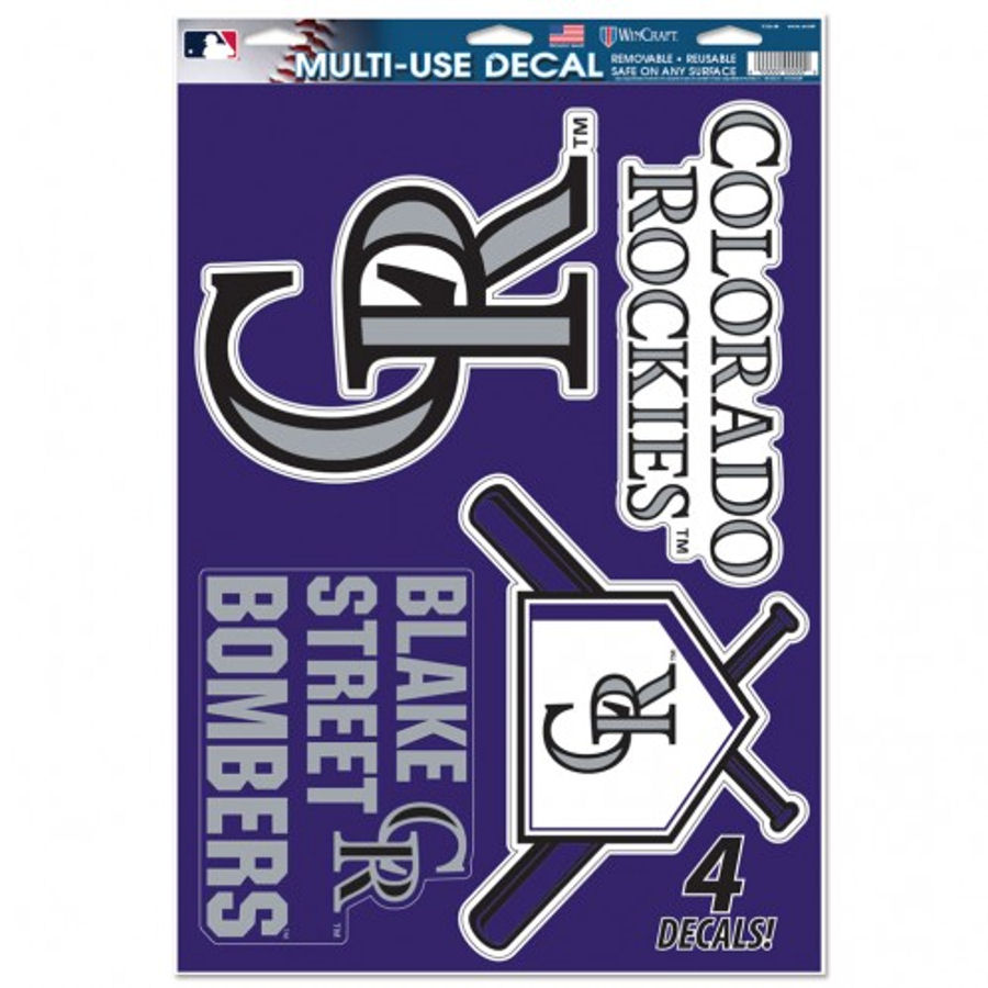 Colorado Rockies - Set of 4 Ultra Decals at Sticker Shoppe