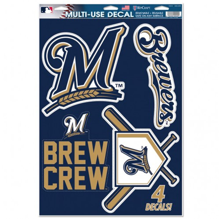 Milwaukee Brewers - Set of 4 Ultra Decals at Sticker Shoppe