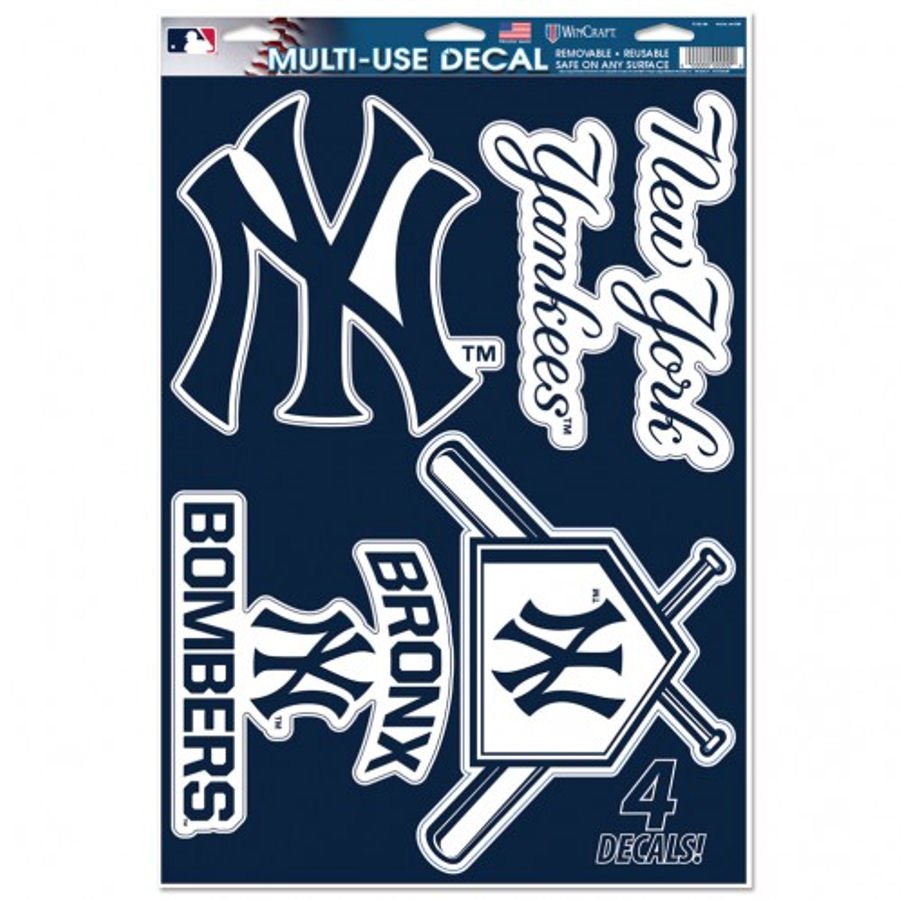New York Yankees - Set of 4 Ultra Decals at Sticker Shoppe