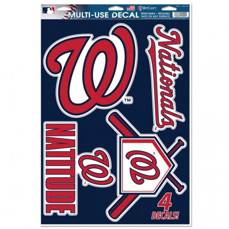Washington Nationals - Set of 4 Ultra Decals at Sticker Shoppe