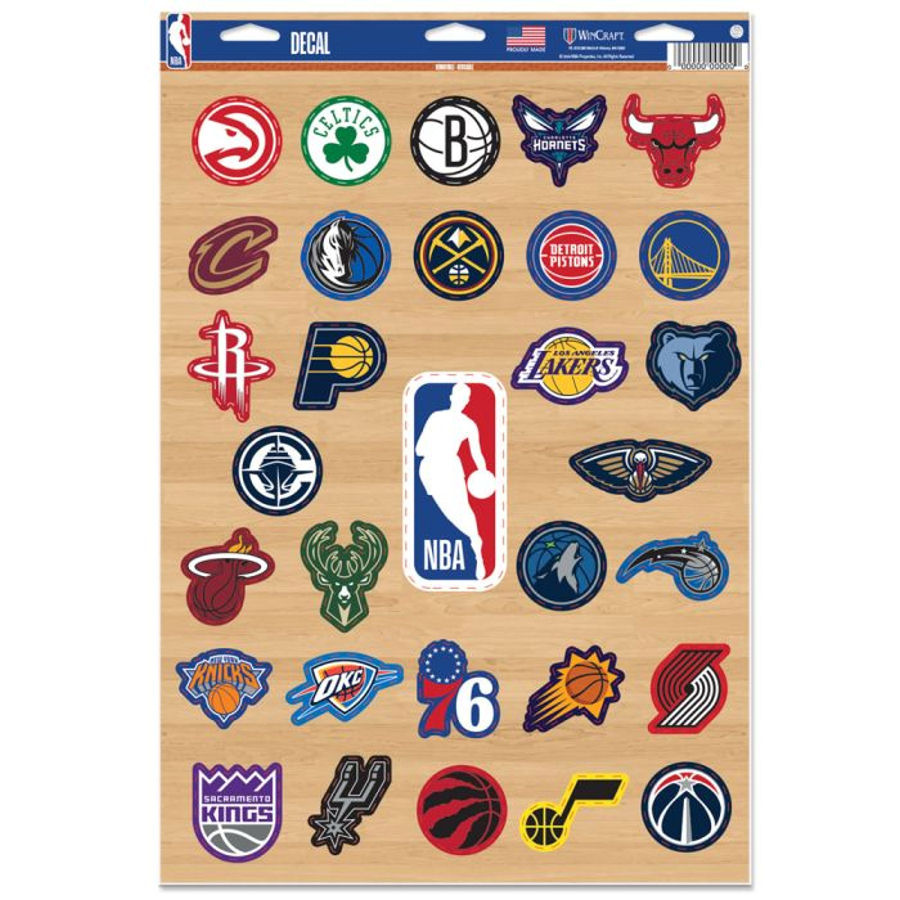 All 30 NBA Teams & NBA Logo - Set Of 31 Ultra Decals at Sticker Shoppe