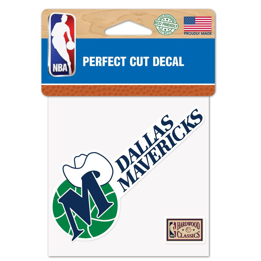 Dallas Mavericks Retro Logo - 4x4 Die Cut Decal at Sticker Shoppe