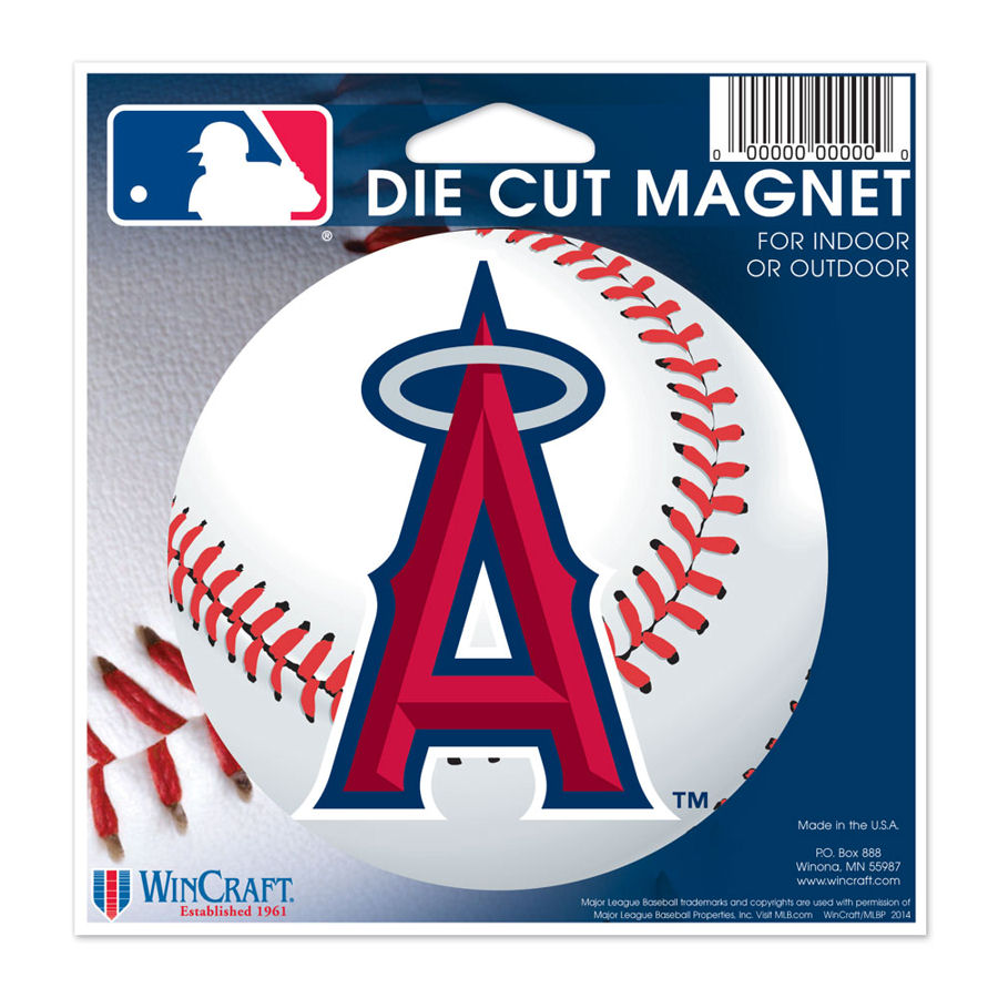Los Angeles Angels Baseball - 4" Die Cut Logo Magnet at Sticker Shoppe