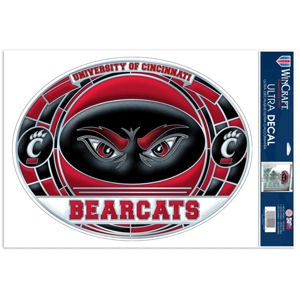 University Of Cincinnati Bearcats - Stained Glass 11x17 Ultra Decal at ...