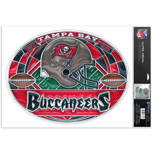 Tampa Bay Buccaneers - Stained Glass 11x17 Ultra Decal at Sticker Shoppe