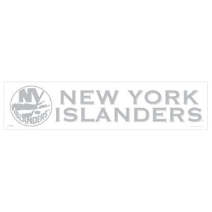 New York Islanders - 4x17 White Die Cut Decal at Sticker Shoppe
