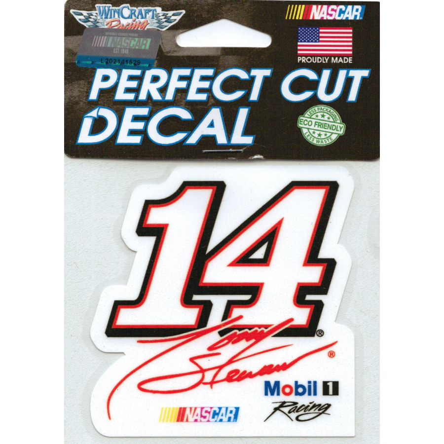 Tony Stewart #14 Racing - 4x4 Die Cut Decal at Sticker Shoppe