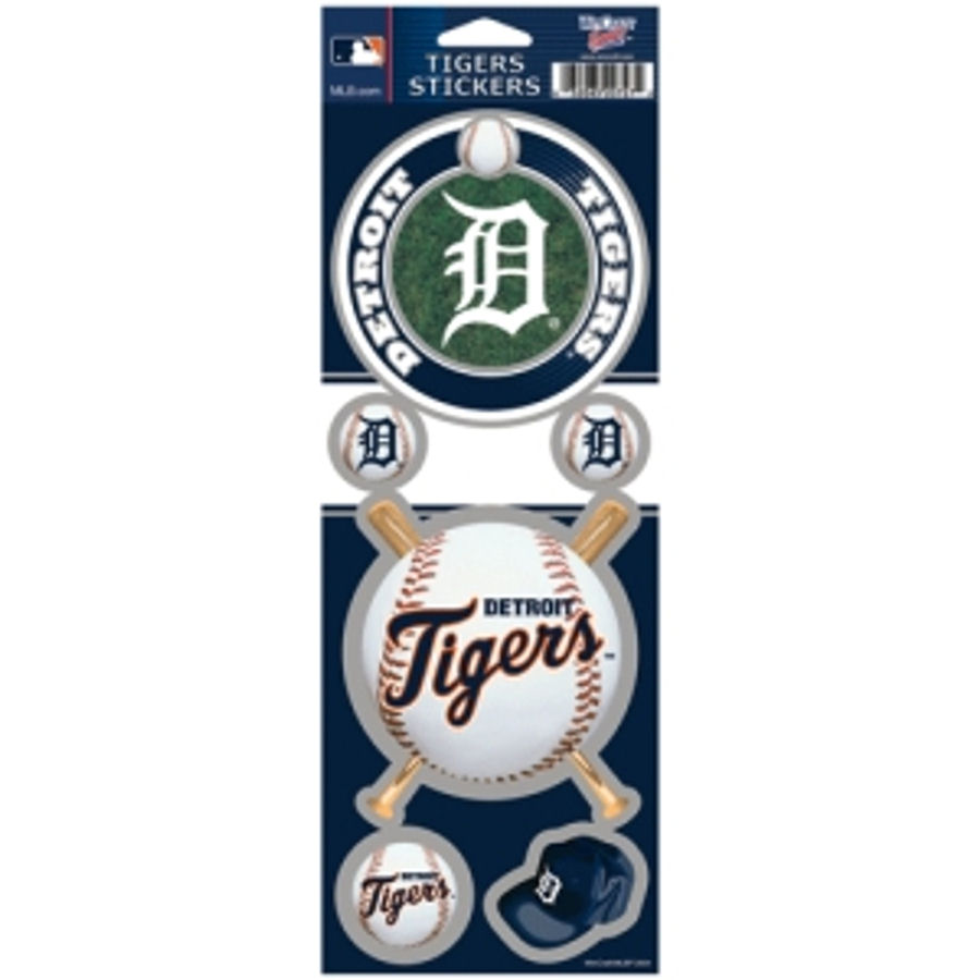 Detroit Tigers - Set Of 5 Prismatic Sticker Sheet at Sticker Shoppe