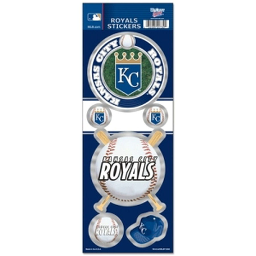 Kansas City Royals - Set Of 5 Prismatic Sticker Sheet at Sticker Shoppe