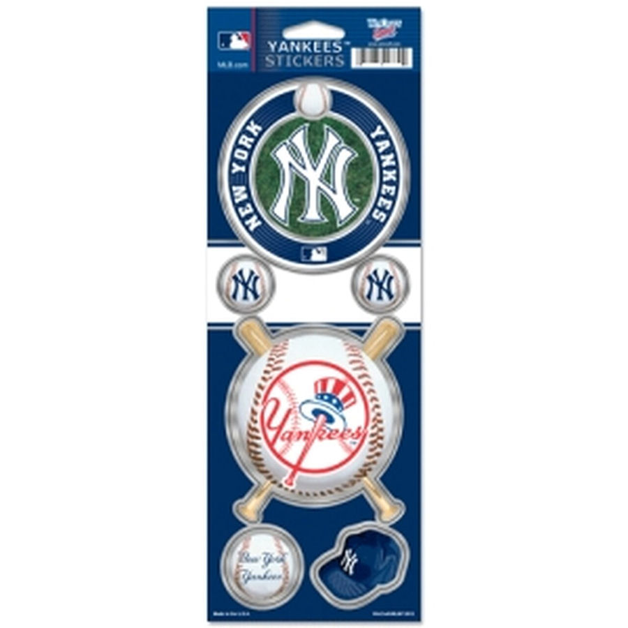New York Yankees - Set Of 5 Prismatic Sticker Sheet at Sticker Shoppe