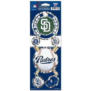 San Diego Padres - Prismatic Decal Set at Sticker Shoppe
