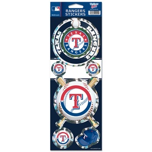 Texas Rangers - Prismatic Decal Set at Sticker Shoppe