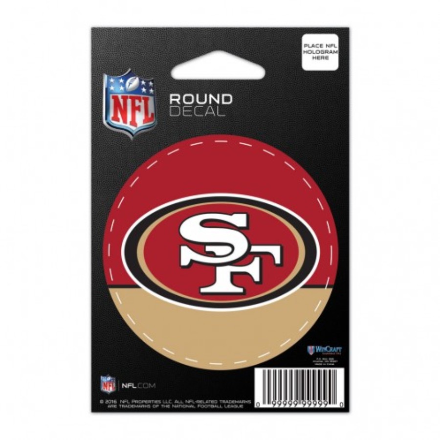 San Francisco 49ers - 3x3 Round Vinyl Sticker at Sticker Shoppe