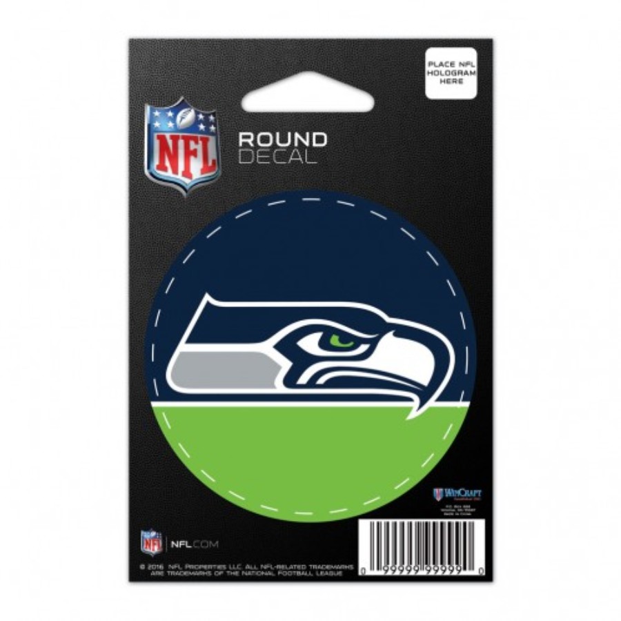 Seattle Seahawks - 3x3 Round Vinyl Sticker at Sticker Shoppe