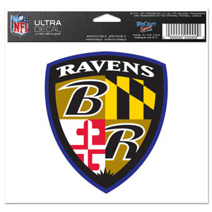 Baltimore Ravens Shield Logo - 5x6 Ultra Decal at Sticker Shoppe