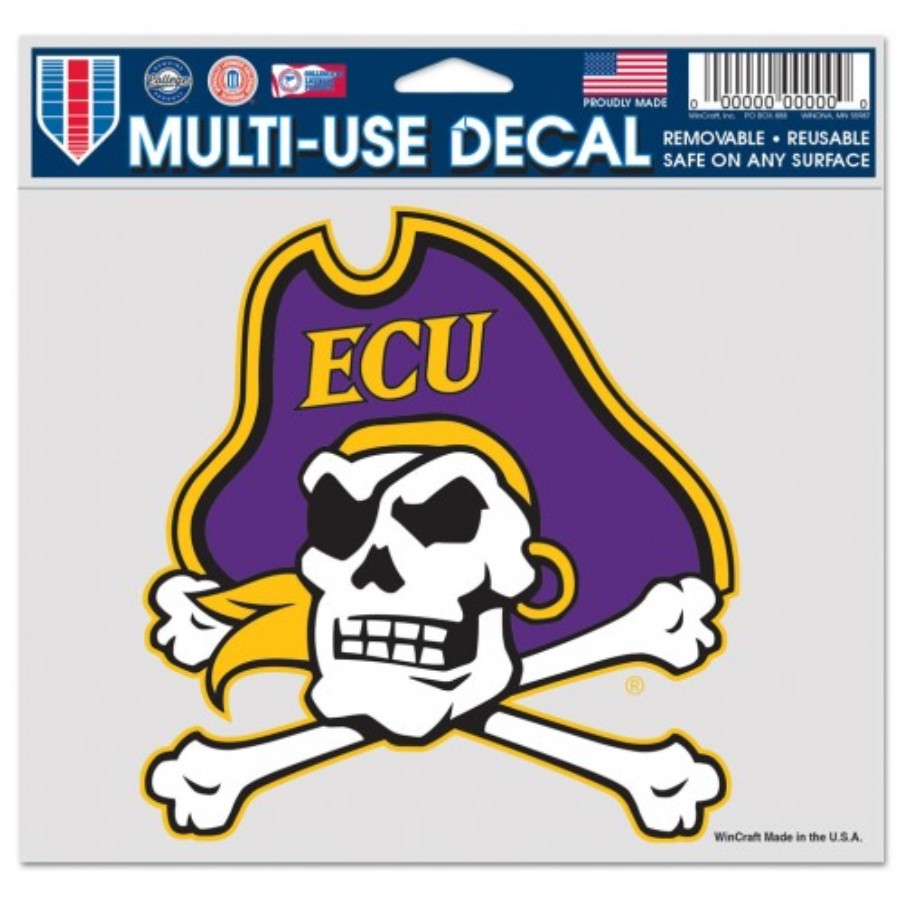 East Carolina University Pirates - 5x6 Ultra Decal at Sticker Shoppe
