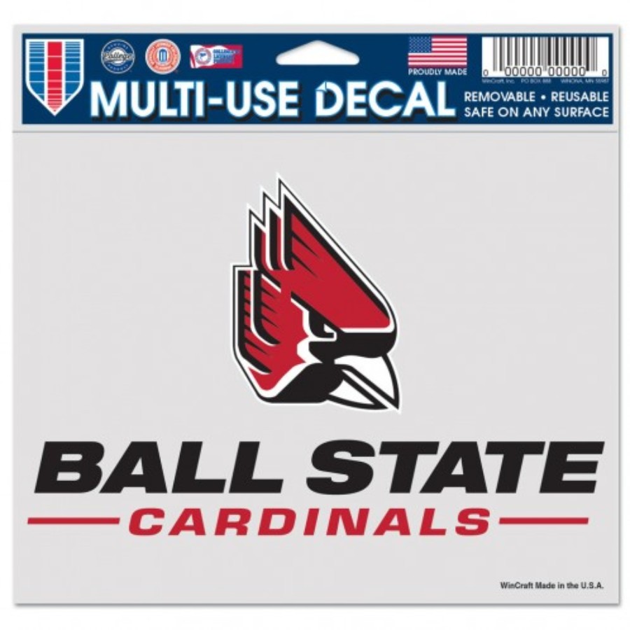 Ball State University Cardinals - 5x6 Ultra Decal at Sticker Shoppe