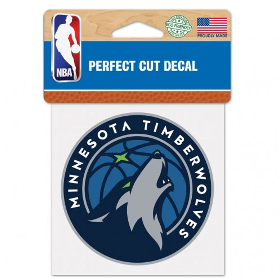 Minnesota Timberwolves - 4x4 Die Cut Decal at Sticker Shoppe