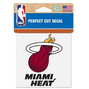 Miami Heat - 4x4 Die Cut Decal at Sticker Shoppe