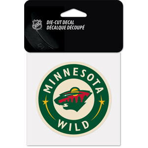 Minnesota Wild Round Logo - 4x4 Die Cut Decal at Sticker Shoppe