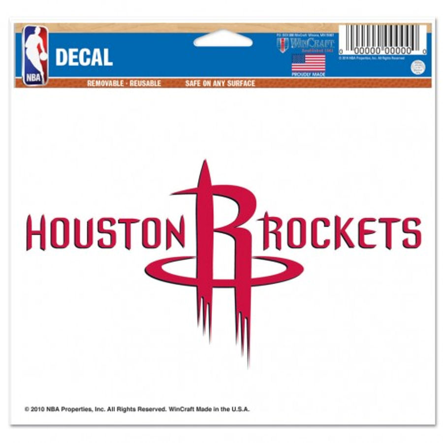 Houston Rockets Script Logo - 5x6 Ultra Decal at Sticker Shoppe