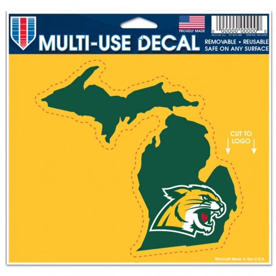 Northern Michigan University Wildcats - 4.5x5.75 Die Cut Ultra Decal at ...