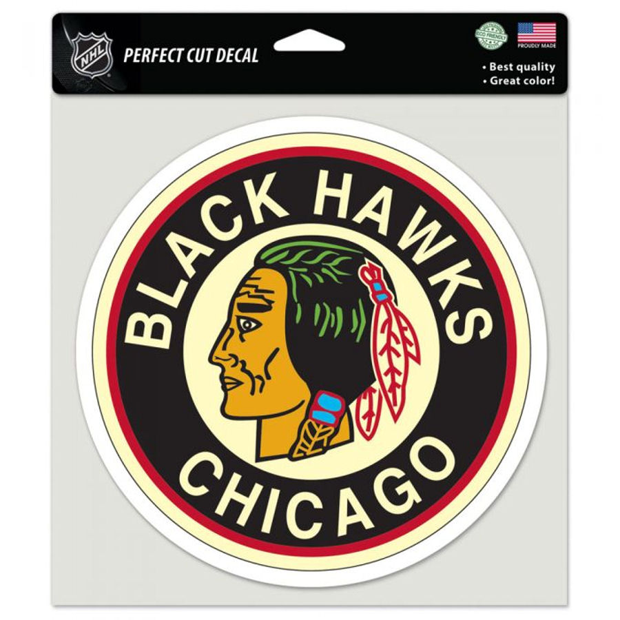 Chicago Blackhawks Reverse Retro Logo - 4x4 Die Cut Decal at Sticker Shoppe