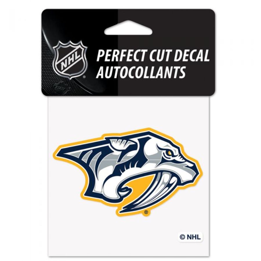 Nashville Predators Reverse Retro Logo - 4x4 Die Cut Decal at Sticker ...