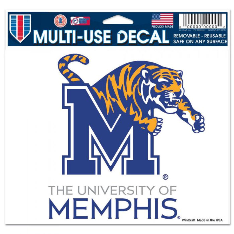 University Of Memphis Tigers - 5x6 Ultra Decal at Sticker Shoppe