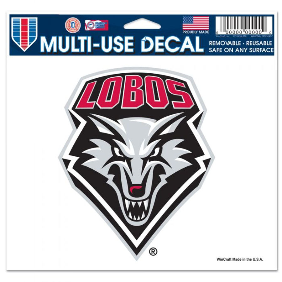 University of New Mexico Lobos - 5x6 Ultra Decal at Sticker Shoppe