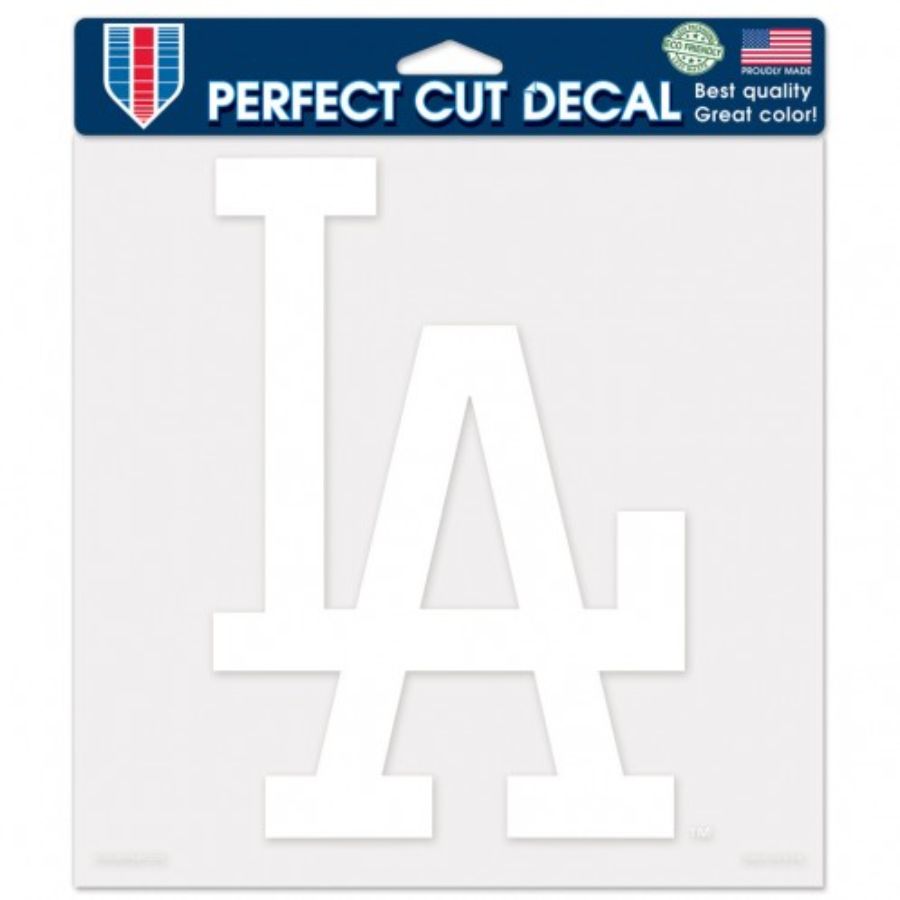 Los Angeles Dodgers - 8x8 White Die Cut Decal at Sticker Shoppe