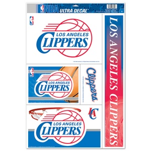 Los Angeles Clippers - Set of 5 Ultra Decals at Sticker Shoppe