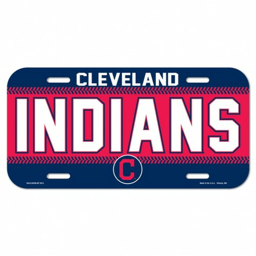Cleveland Indians - Plastic License Plate at Sticker Shoppe