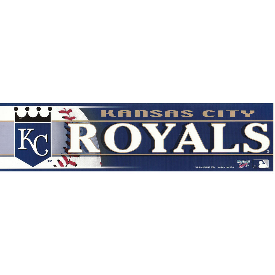 Kansas City Royals Logo - 3x12 Bumper Sticker Strip at Sticker Shoppe