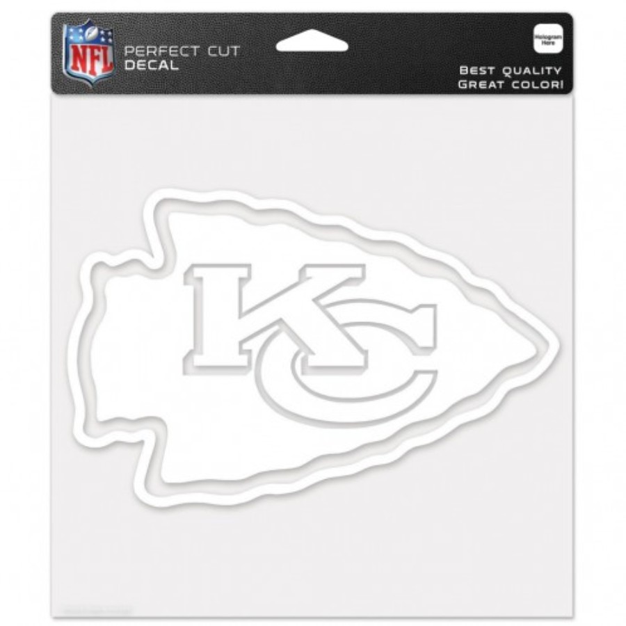 Kansas City Chiefs - 8x8 White Die Cut Decal at Sticker Shoppe