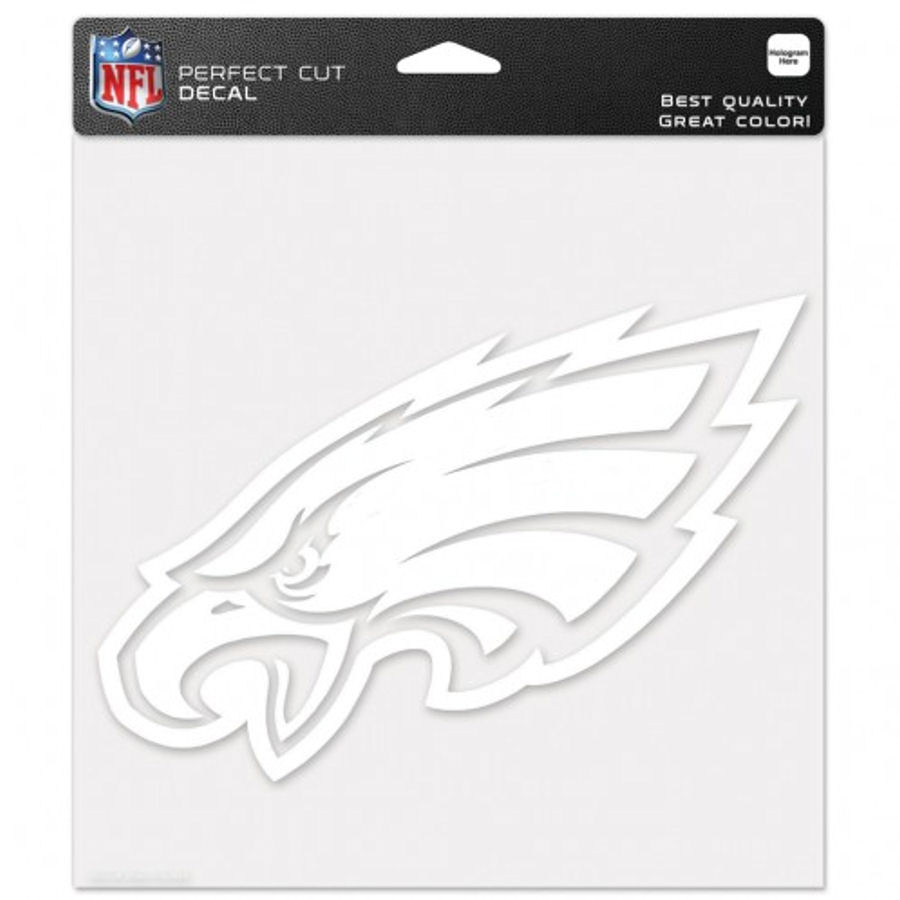 Philadelphia Eagles - 8x8 White Die Cut Decal at Sticker Shoppe