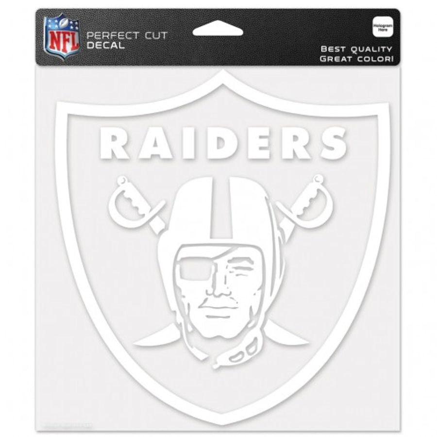 Las Vegas Raiders - 8x8 White Die Cut Decal at Sticker Shoppe