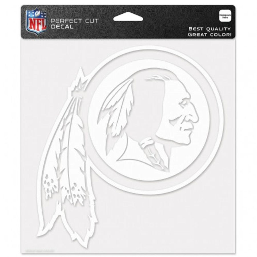 Washington Redskins - 8x8 White Die Cut Decal at Sticker Shoppe