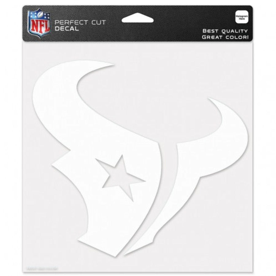 Houston Texans - 8x8 White Die Cut Decal at Sticker Shoppe