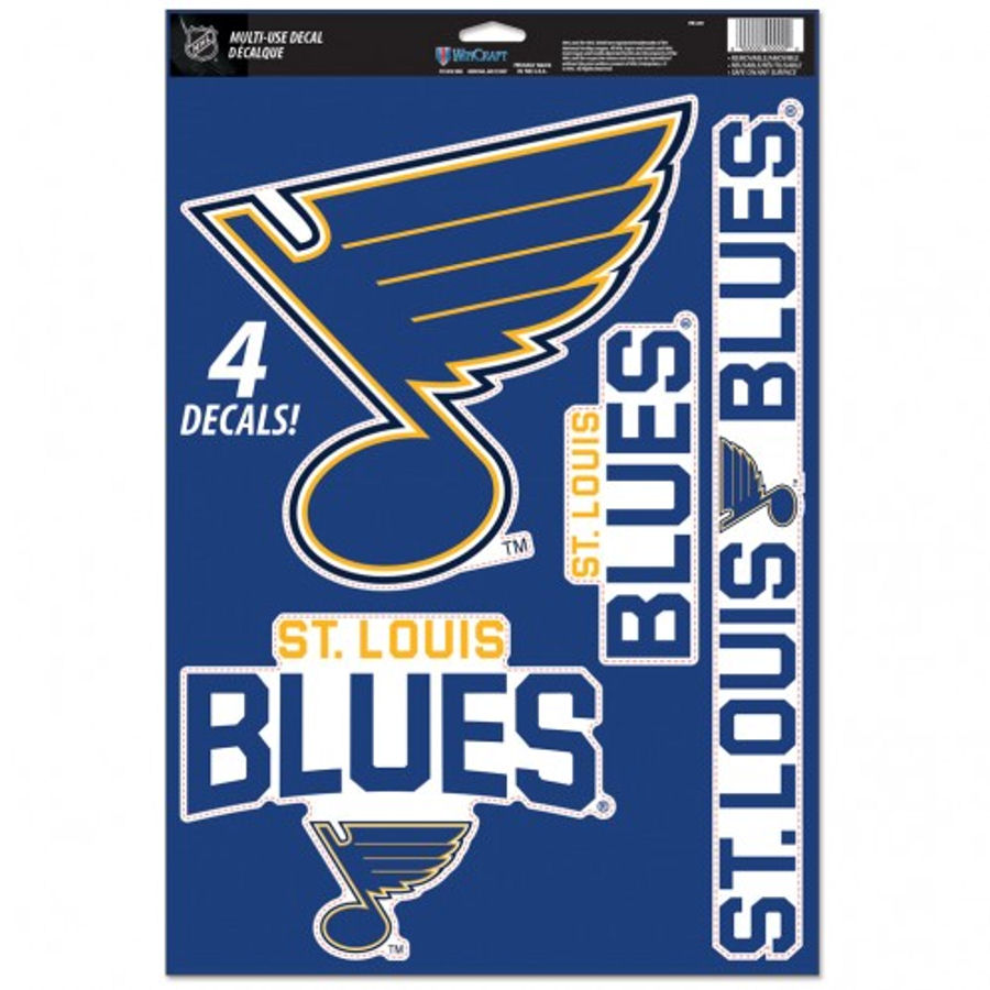 St. Louis Blues - Set of 4 Ultra Decals at Sticker Shoppe