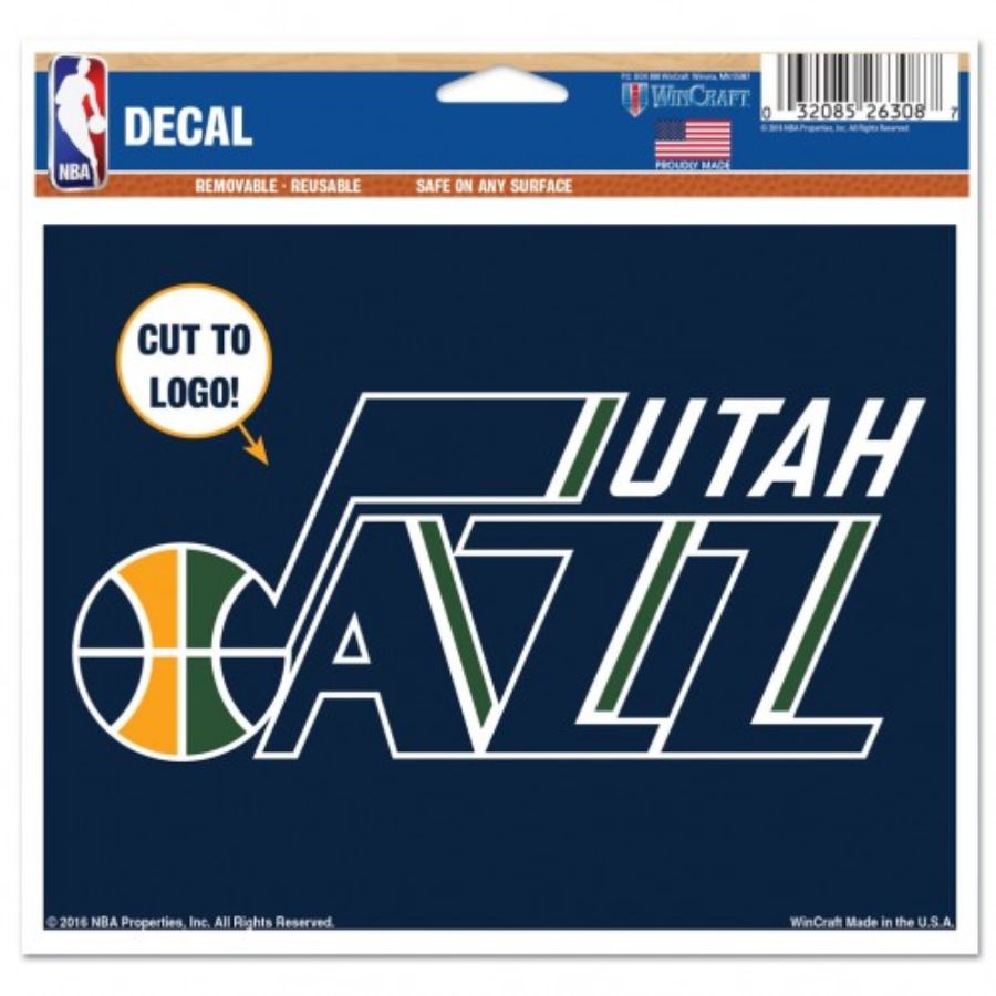 Utah Jazz - 4.5x5.75 Die Cut Multi Use Ultra Decal at Sticker Shoppe
