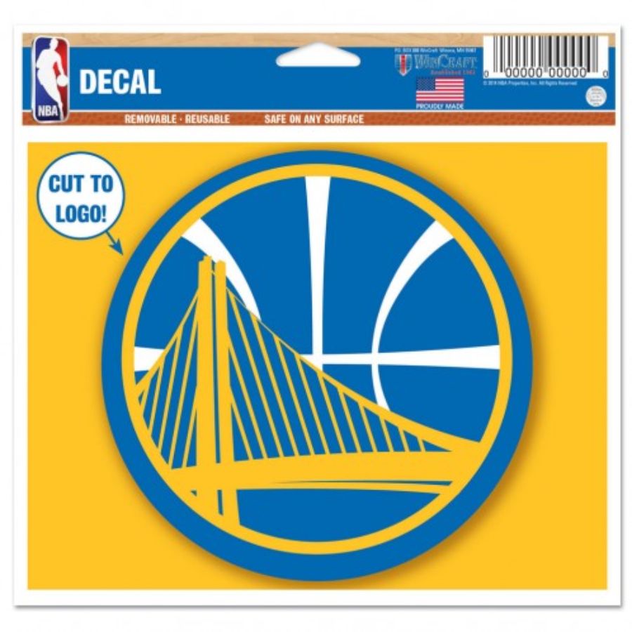 Golden State Warriors 2010-2018 Logo - 4.5x5.75 Die Cut Ultra Decal at ...
