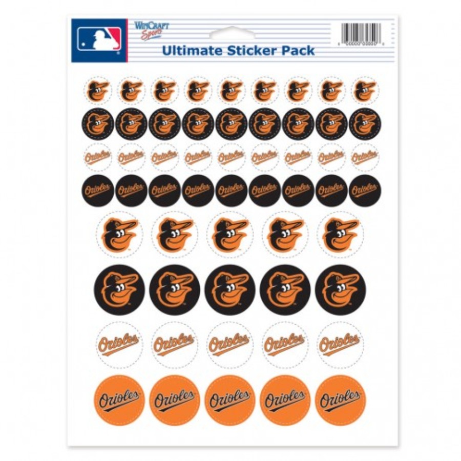 Baltimore Orioles - 8.5x11 Sticker Sheet at Sticker Shoppe