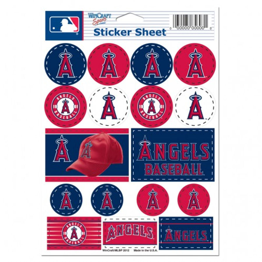 Los Angeles Angels - 5x7 Sticker Sheet at Sticker Shoppe