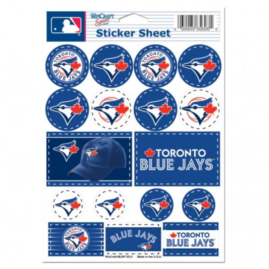 Toronto Blue Jays - 5x7 Sticker Sheet at Sticker Shoppe