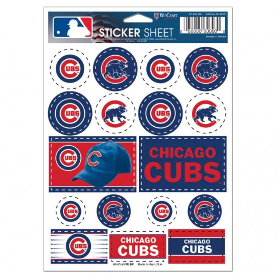 Chicago Cubs - 5x7 Sticker Sheet at Sticker Shoppe