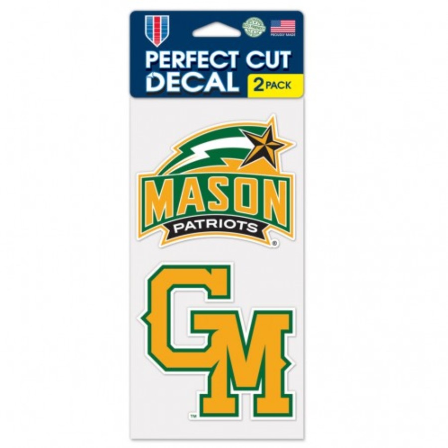George Mason University Patriots - Set of Two 4x4 Die Cut Decals at ...