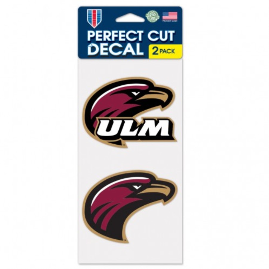 University Of Louisiana Monroe Warhawks - Set of Two 4x4 Die Cut Decals ...